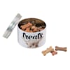 Paw Prints Tin Treat Container Bulldog, Small | Petco