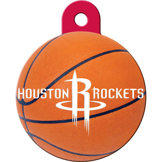 Quick-Tag NBA Circle Personalized Engraved Pet ID Tag, Houston Rockets ...