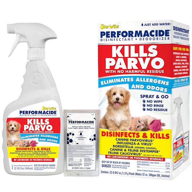PERFORMACIDE STARBRITE Kills Parvo Disinfectant Kit for Dogs, 32 fl. oz ...