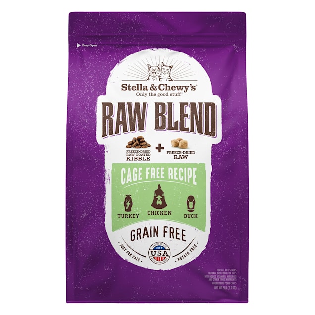 Stella & Chewy's Raw Blend Kibble Grain Free Protein Rich Meals Cage ...