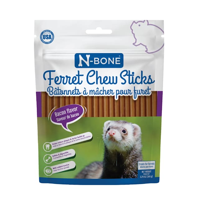 N-Bone Bacon Flavor Ferret Chew Sticks 3.74 oz