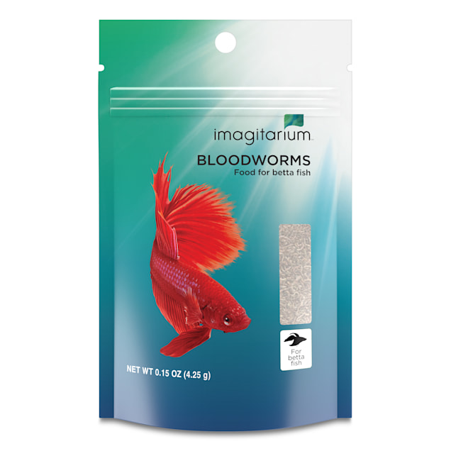 Imagitarium Bloodworms for Betta Fish, 0.15 oz. | Petco