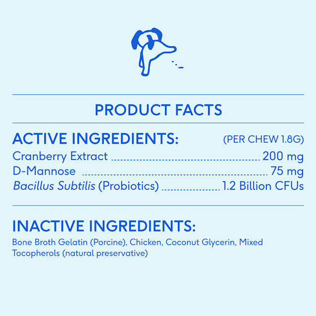 Native Pet Bladder Cranberry Chews for Dogs, Count of 120 | Petco