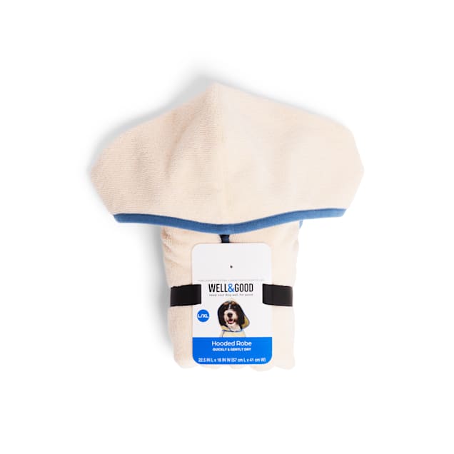 Well & Good Hooded Robe for Dogs, Large/X-Large | Petco