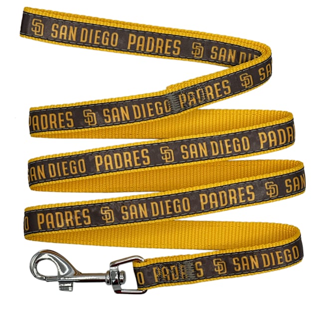 Pets First MLB Satin Dog Leash, 4 ft., Medium, San Diego Padres | Petco