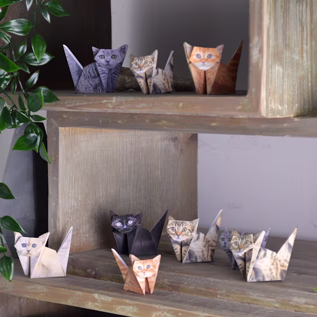 origami cat drawer
