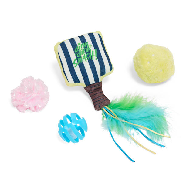 YOULY Pickleball Cat Toy Set, Small, Pack of 4 | Petco
