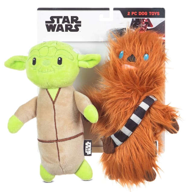 Fetch for Pets Star Wars for Pets 2 Piece Multipack Yoda & Chewbacca ...