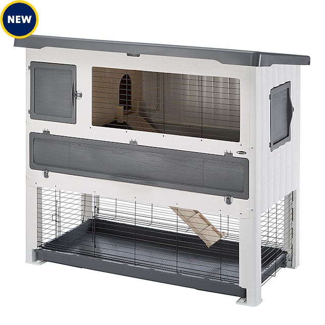 Ferplast Krolik 140 Plus Grandlodge Rabbit Habitat Cage and Run, 42.52 ...