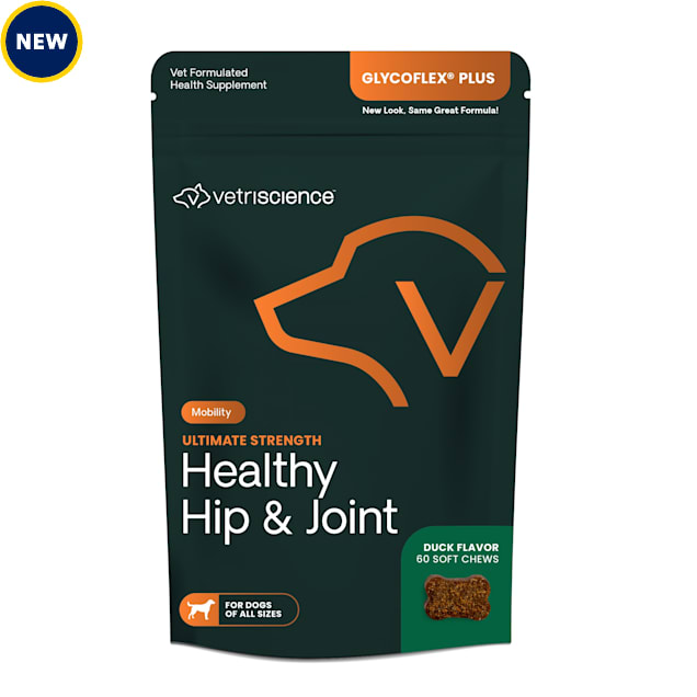 VetriScience GlycoFlex Plus Duck Flavored Soft Chews Joint Supplement ...