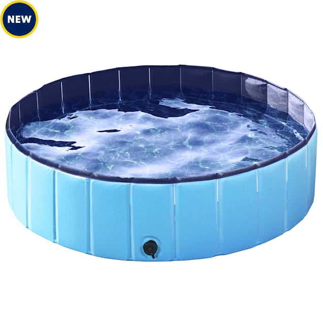Topeakmart Blue Foldable Dog Pool - Large & Durable