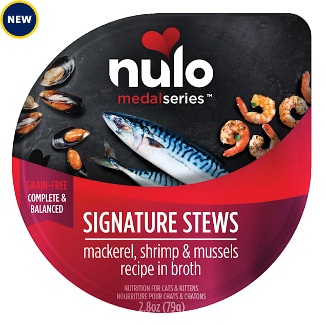 Nulo MedalSeries Signature Stew Mackerel, Shimp & Mussels Wet Cat Food ...