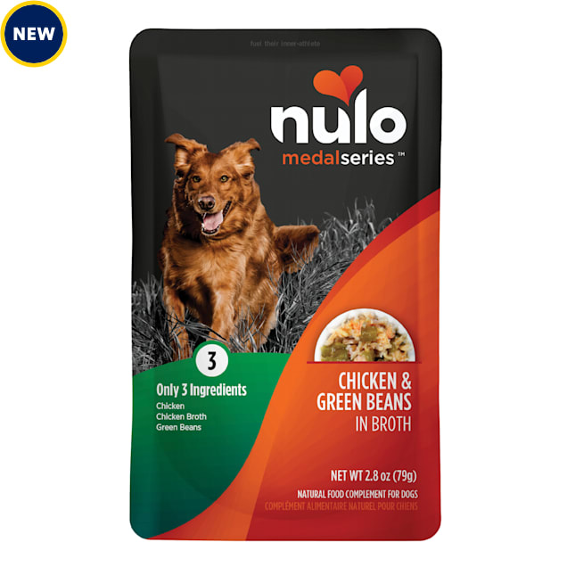 Nulo MedalSeries Chicken & Green Beans in Broth Wet Dog Food Toppers, 2 ...