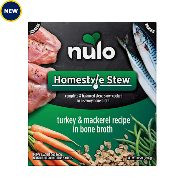 Nulo MedalSeries Homestyle Stew Turkey & Mackerel in Bone Broth Wet Dog ...