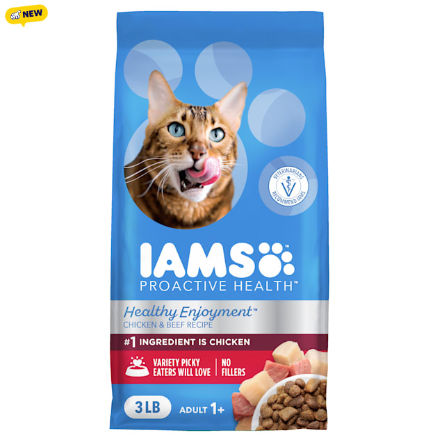 Iams Healthy Enjoyment Chicken & Beef Recipe Dry Cat Food, 3 lbs. | Petco