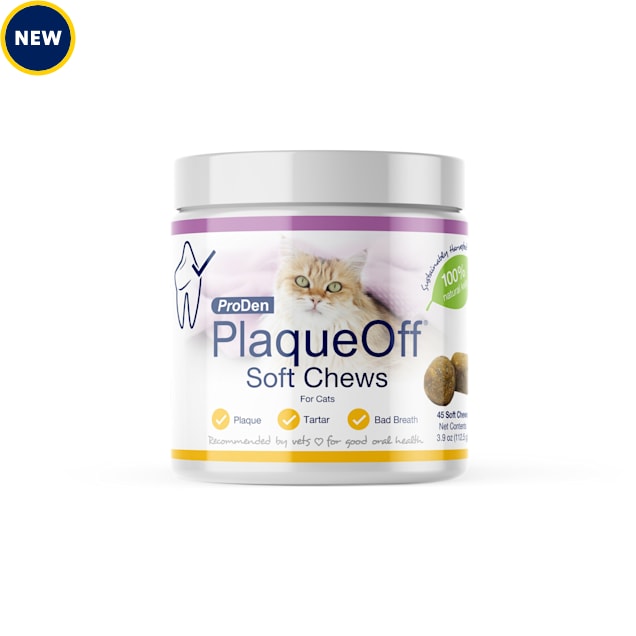 ProDen PlaqueOff Cat Soft Chews, Count of 45 | Petco