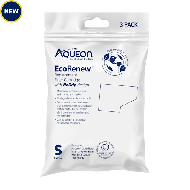 Aqueon SmartClean EcoRenew Small Filter Cartridges, Pack of 3 | Petco