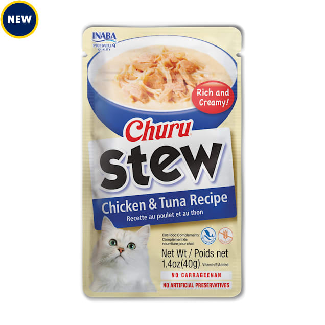 Inaba Churu Stew Chicken & Tuna Recipe Cat Treats, 1.4 oz. | Petco