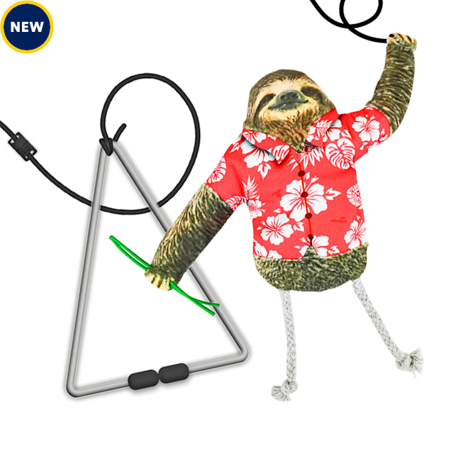 Meowijuana Jump 'n' Jamb Get Wild Sloth Cat Toy, Small | Petco