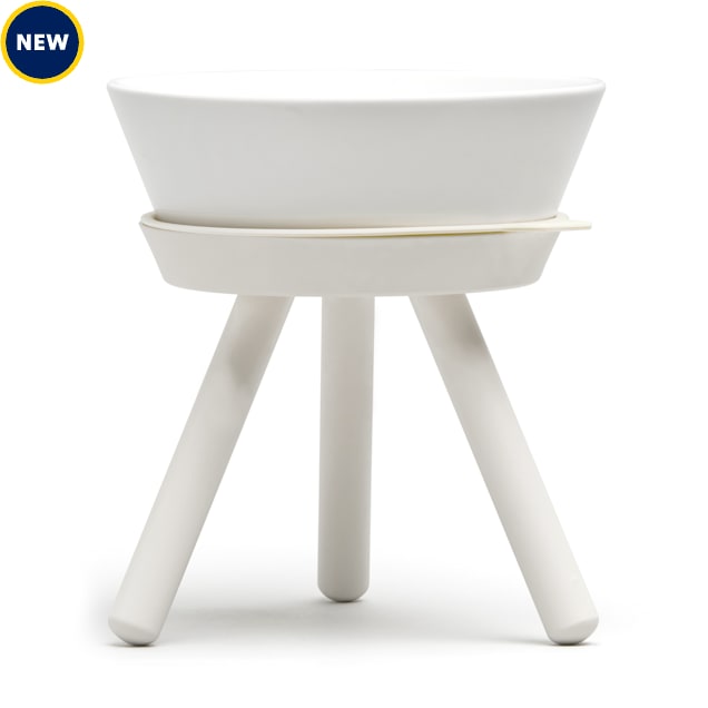 Pets So Good White Oreo Tall Pet Table, 5.6" L X 5.6" W X 5.9" H | Petco