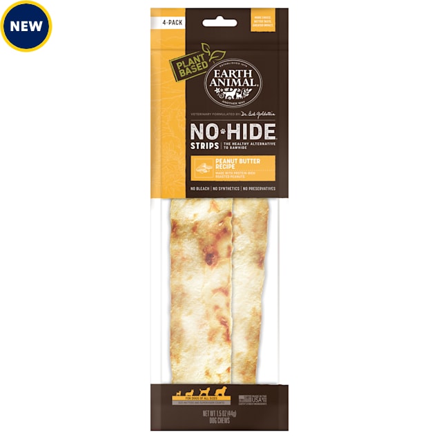 Earth Animal No-Hide Strips Peanut Butter Recipe Natural Rawhide ...