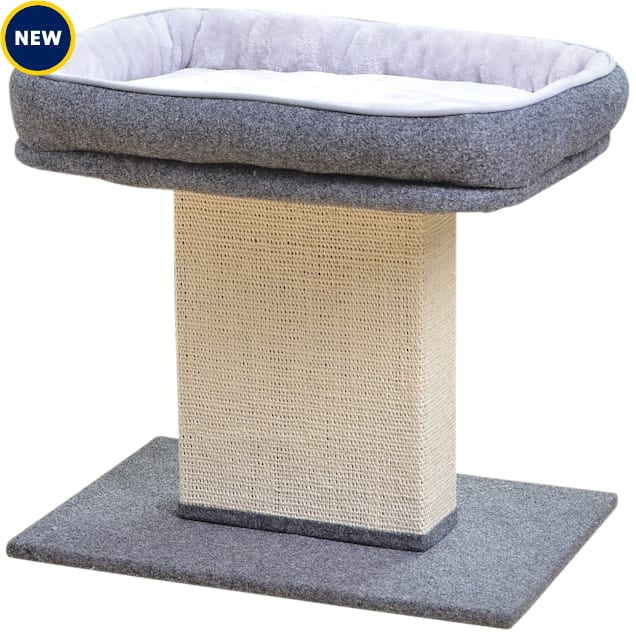 Catry Mellow 2-Level Cat Tree with Top Cozy Bed & Sisal Scratching Post ...