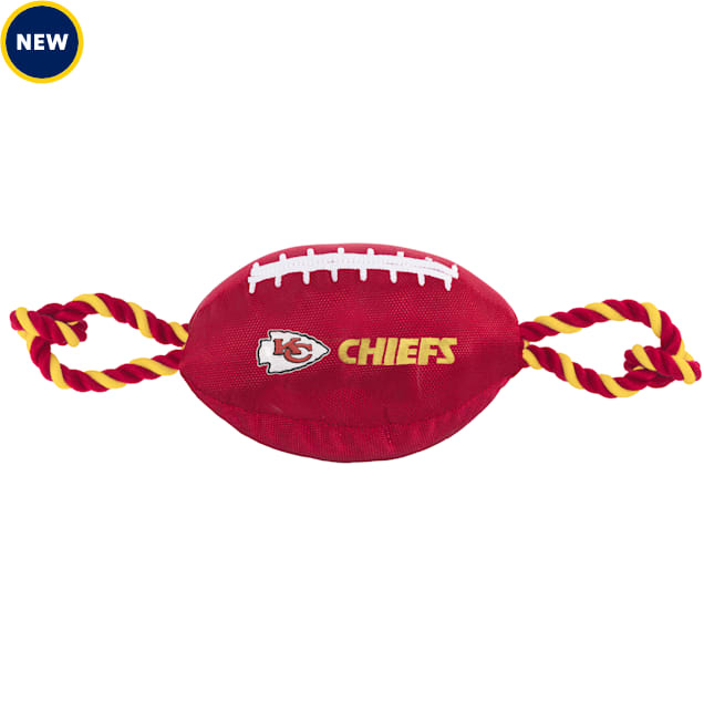 Pets First Kansas City Chiefs Nylon Football Rope Dog Toy, Large | Petco