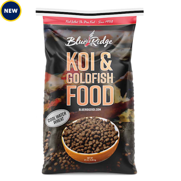 Blue Ridge Fish Hatchery Koi & Goldfish Food Floating 3/16" Pellet Cool ...