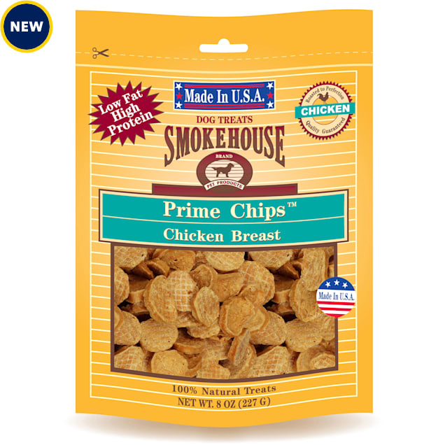 Smokehouse 100% Natural Prime Chips Chicken Dog Treats, 8 oz. | Petco