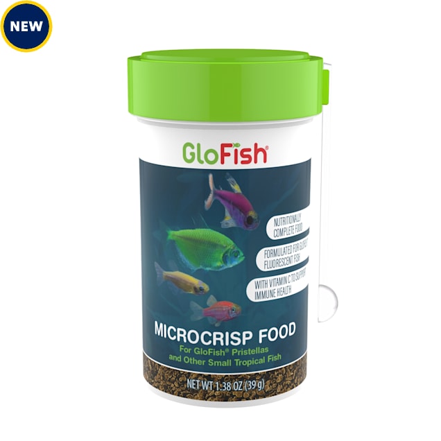GloFish Microcrisp Nutritionally Complete Food for Small Tropical Fish ...