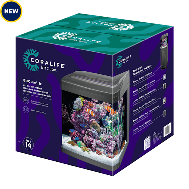 Coralife BioCube Fish Tank Jr, 14 Gallon | Petco
