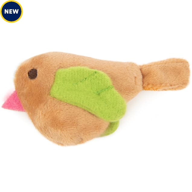 SmartyKat Battery Powered Chickadee Chirp Plush Electronic Bird Sound ...