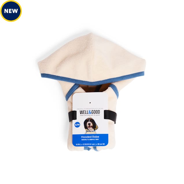Well & Good Hooded Robe for Dogs, Small/Medium | Petco
