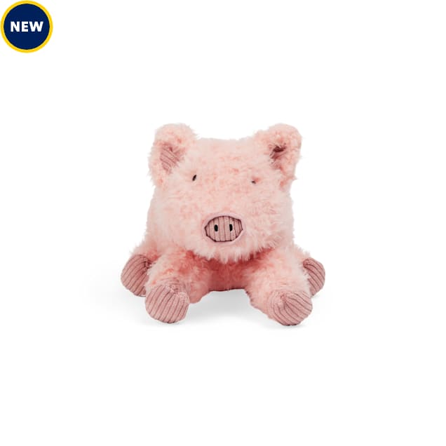 Leaps & Bounds Medium Plush Pig Squeaker Dog Toy