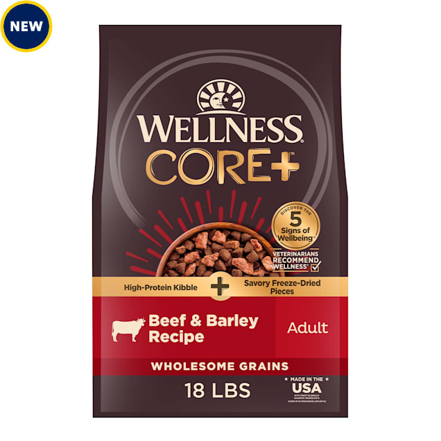 Wellness CORE Grained Beef & Barley Recipe Dry Dog Food, 18 lbs. | Petco