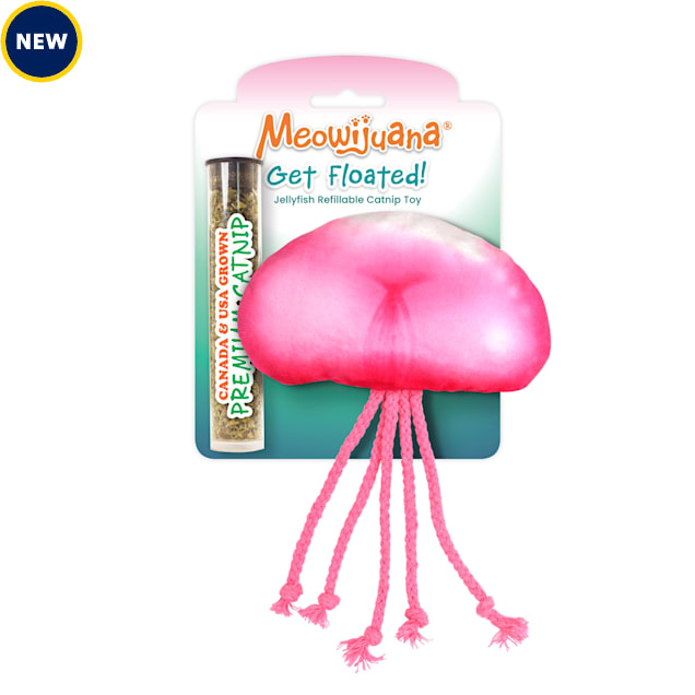 Meowijuana Jellyfish Refillable Catnip Toy for All Ages