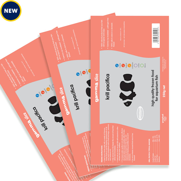 Gamma Frozen Krill Pacifica Fish Food 750g - Pack of 3