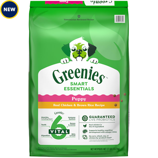Greenies SMART ESSENTIALS High Protein Real Chicken & Brown Rice Recipe ...