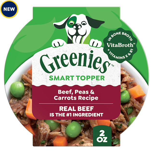 Greenies SMART TOPPER Grain Free Wet Mix-In Beef, Peas, Apples & Brown ...