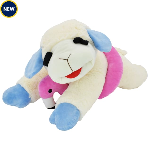 Multipet Lamb Chop & Flamingo Jumbo Dog Toy 3X-Large