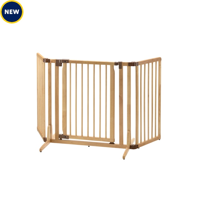Richell Wooden Premium Plus Pet Gate, Medium | Petco