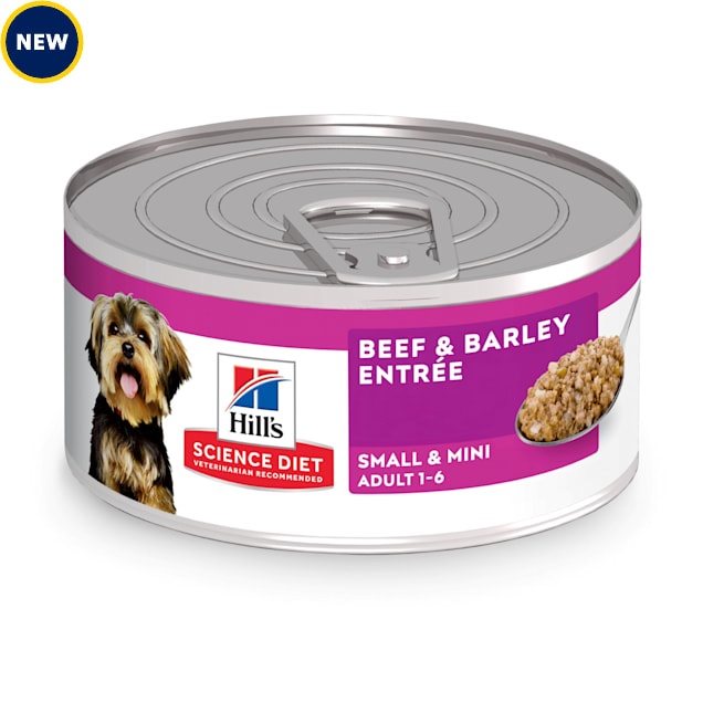 Hill's Science Diet Adult Small & Mini Beef & Barley Entree Canned Dog ...