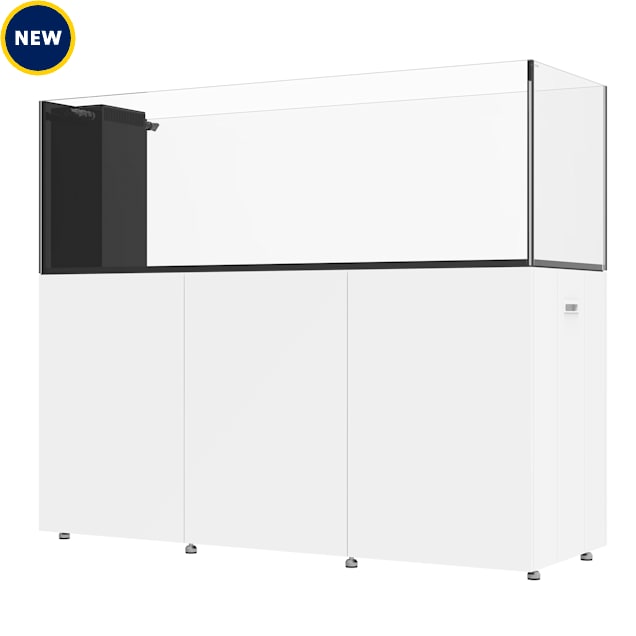 Waterbox White Peninsula 7225 Aquarium, 72.3" L X 25.3" W X 60.1" H | Petco