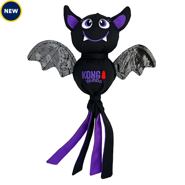 KONG Halloween Wubba Bat Dog Toy - Tug & Fetch Fun
