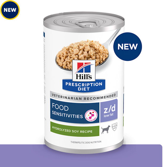 Hill's Prescription Diet z/d Low Fat Hydrolyzed Soy Sensitivities ...