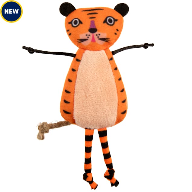 Smartykat Happynip And Silvervine Plush Tiger Cat Toy