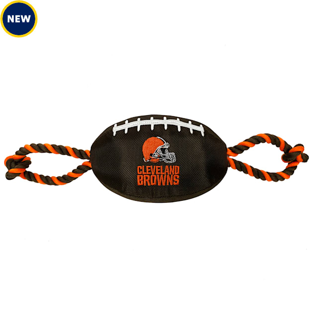 Pets First NFL Cleveland Browns Nylon Football Rope Dog Toy | Petco