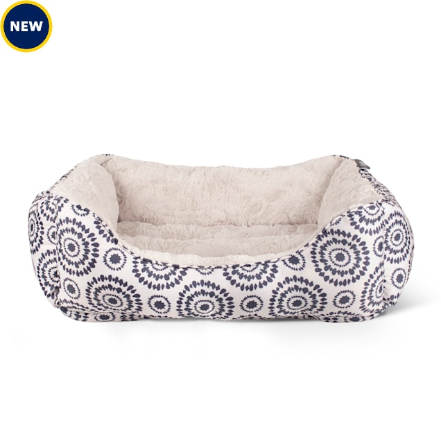 PetShop by Fringe Studio Ink Medallion Cream Rectangular Cuddler Pet ...