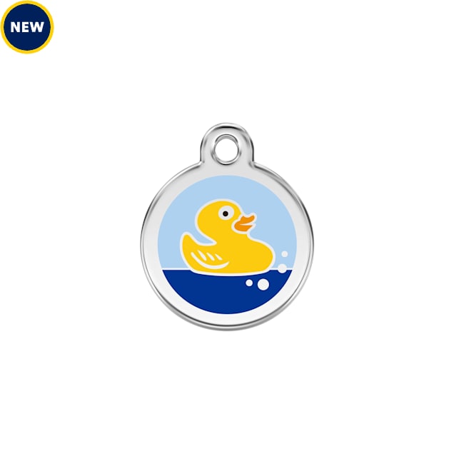 Red Dingo Stainless Steel Enamel Rubber Duck Personalized Engraved Pet ...