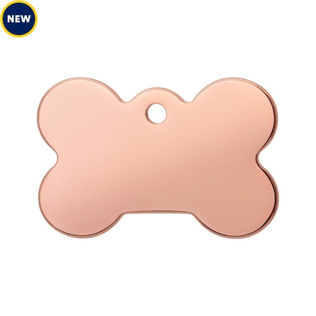 Red Dingo Titanium Coated Bone Personalized Engraved Pet ID Tag, Rose ...